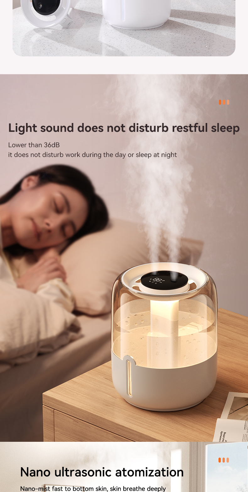 YOMIO Antibacterial Filter Humidifier Large Water tank 6.8L Capacity ...