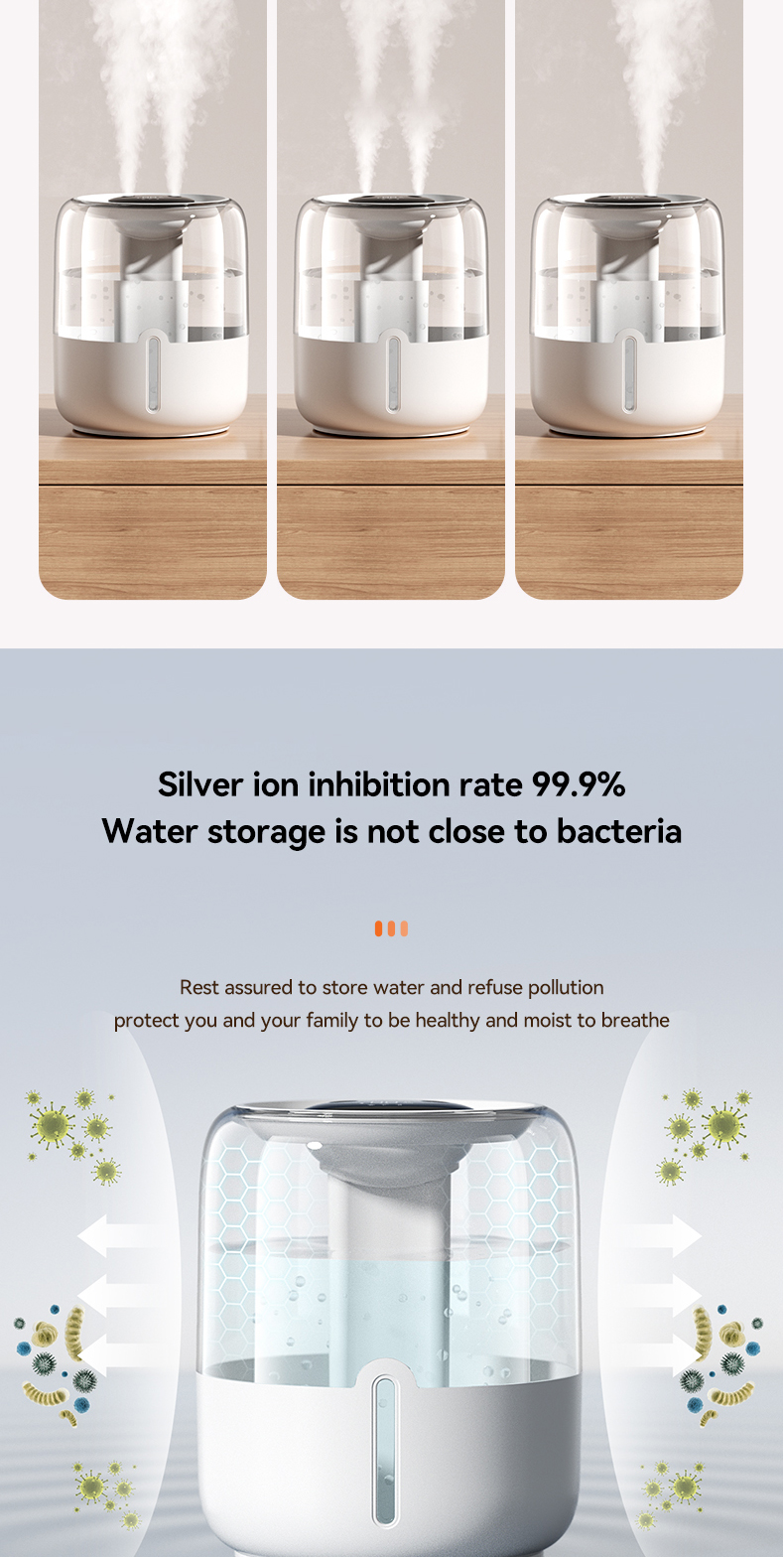 YOMIO Antibacterial Filter Humidifier Large Water tank 6.8L Capacity ...