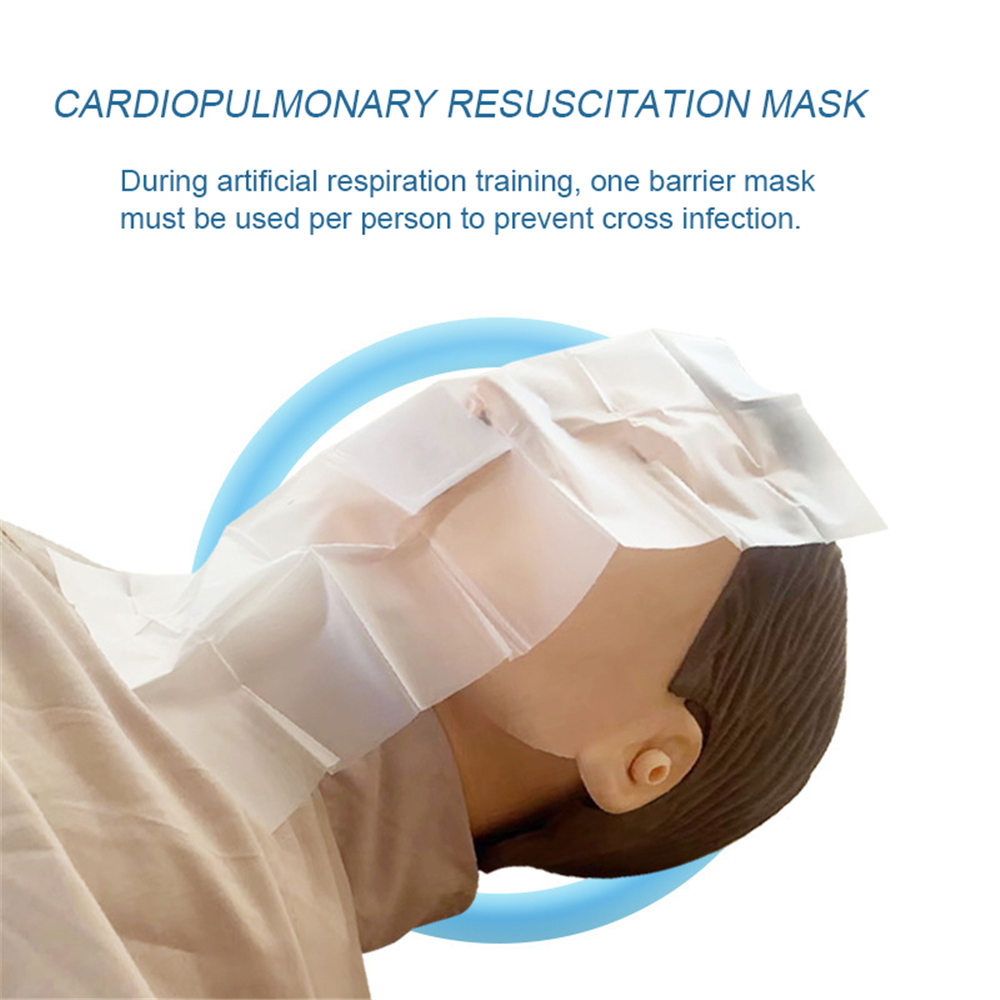50Pcs Disposable Mouth To Mouth CPR Face Shield First Aid Emergency ...