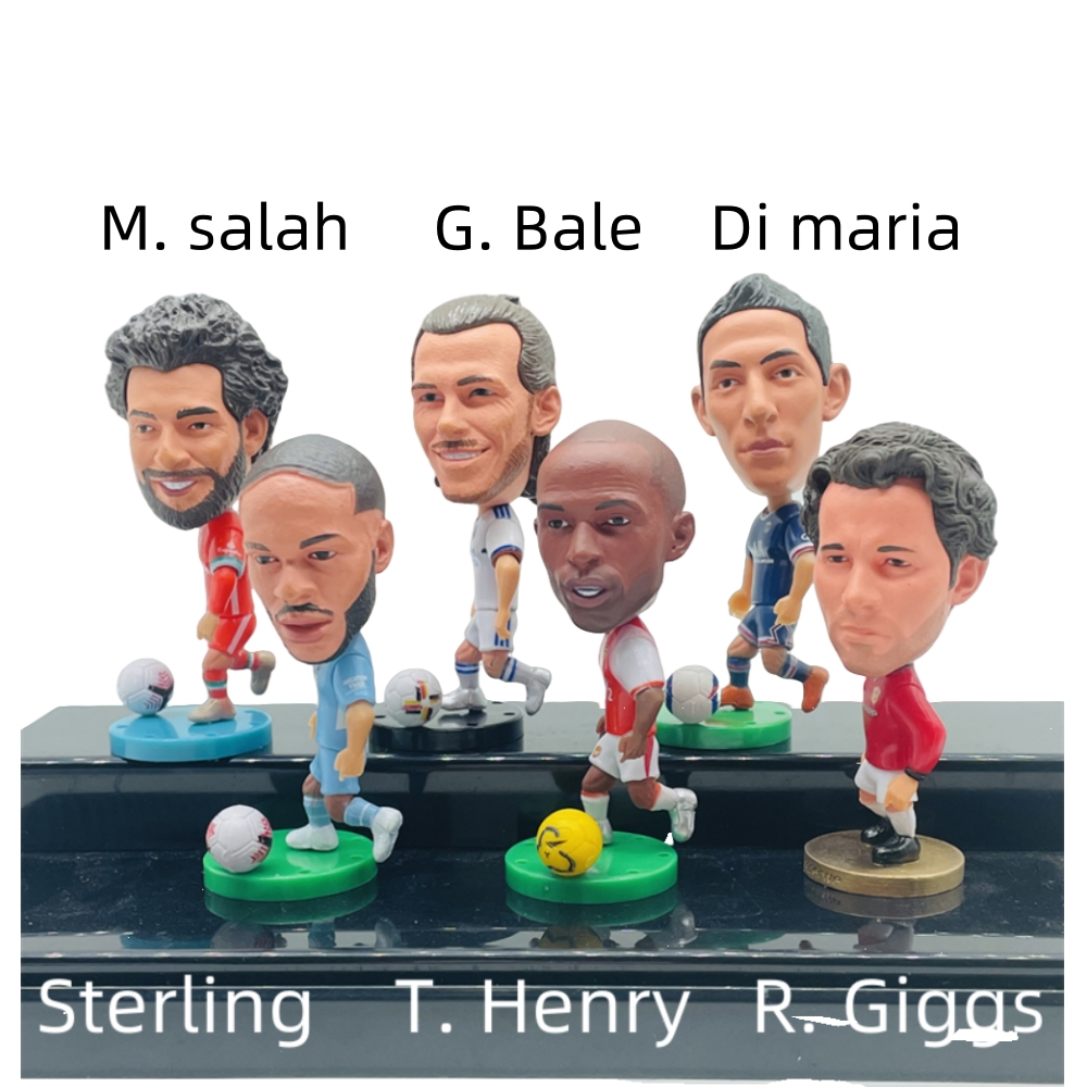 Soccerwe 7cm Height Soccer Star dolls Messi C.Ronaldo Bellingham Vini ...