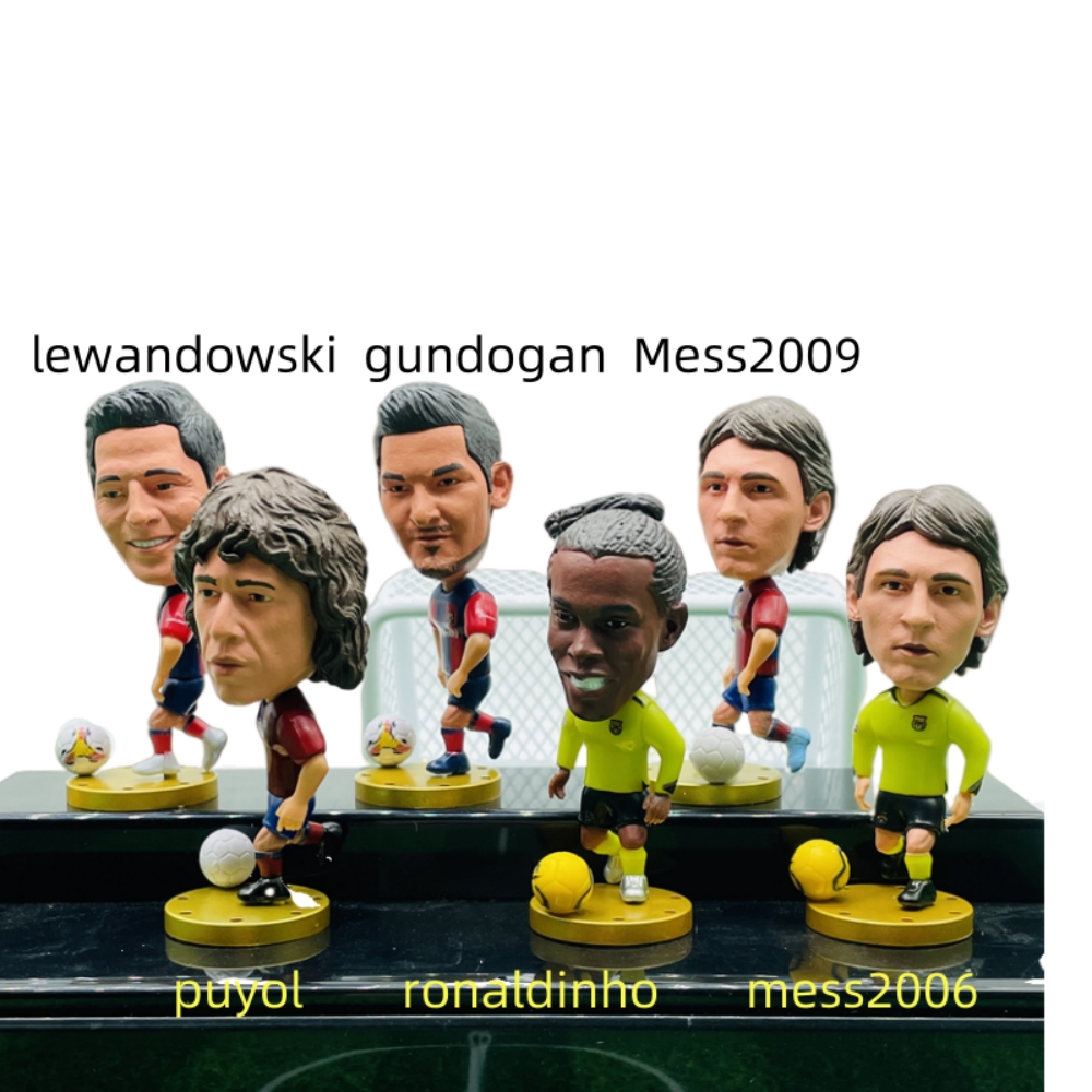 Soccerwe 7cm Height Soccer Star dolls Messi C.Ronaldo Bellingham Vini ...
