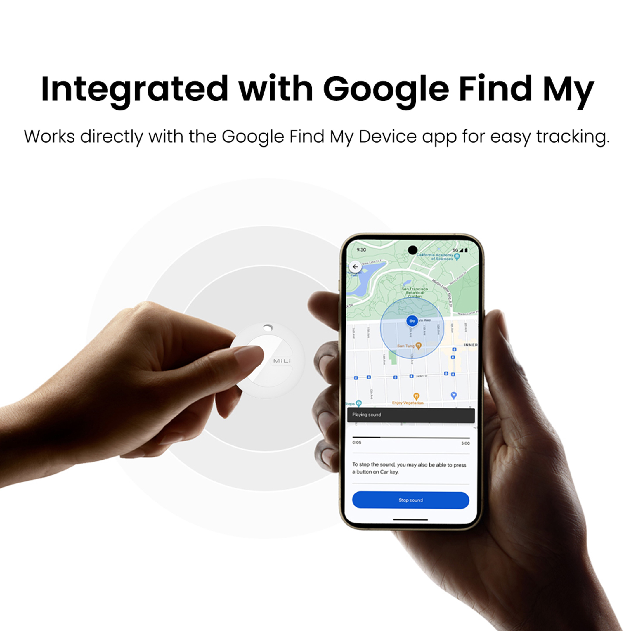 For Android MiLi MiTag Go GPS Bluetooth Tracker Keys Finder and Pet ...