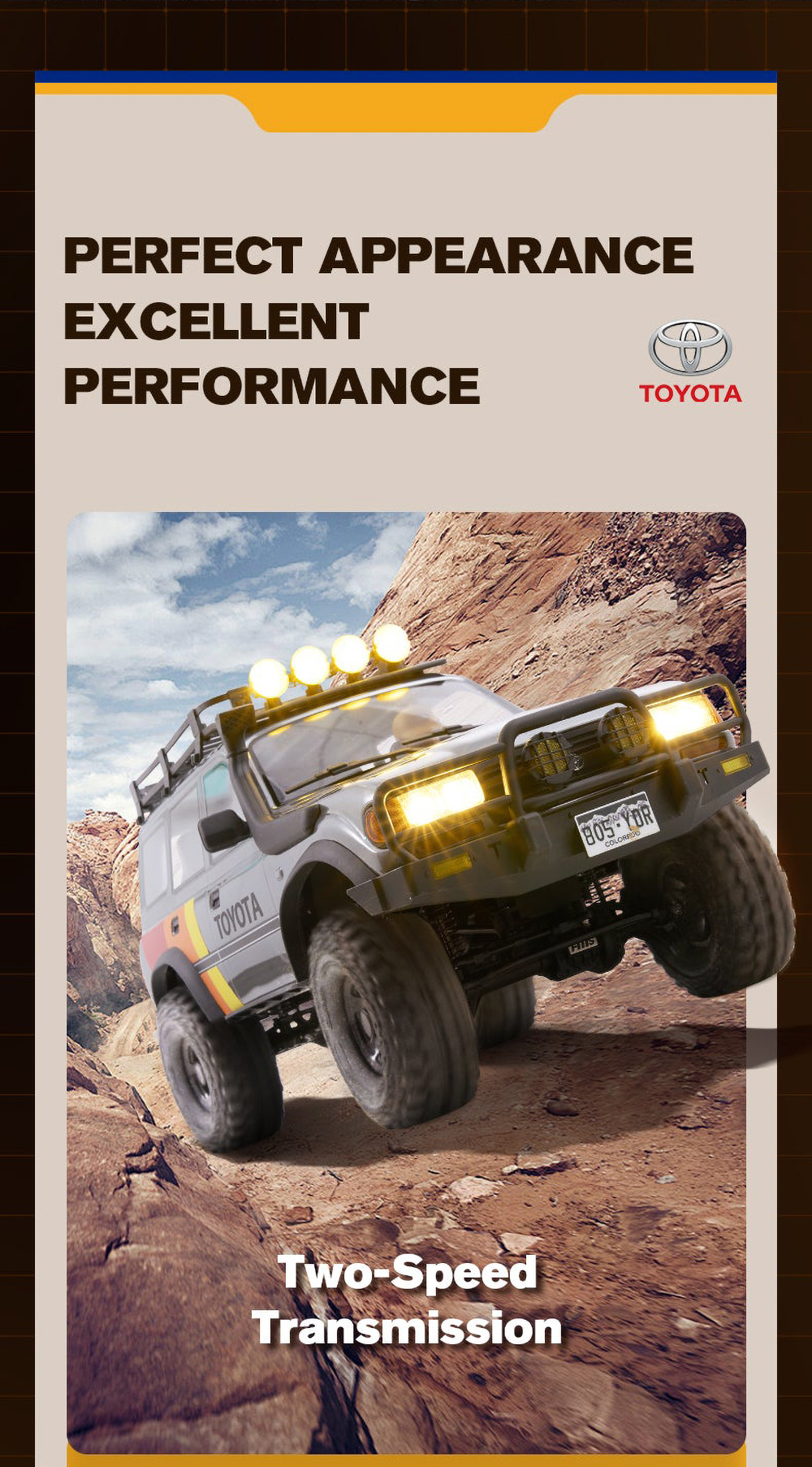 FMS FCX10 LC80 Toyota Land Cruiser 1/10 RC Electric Remote Control ...