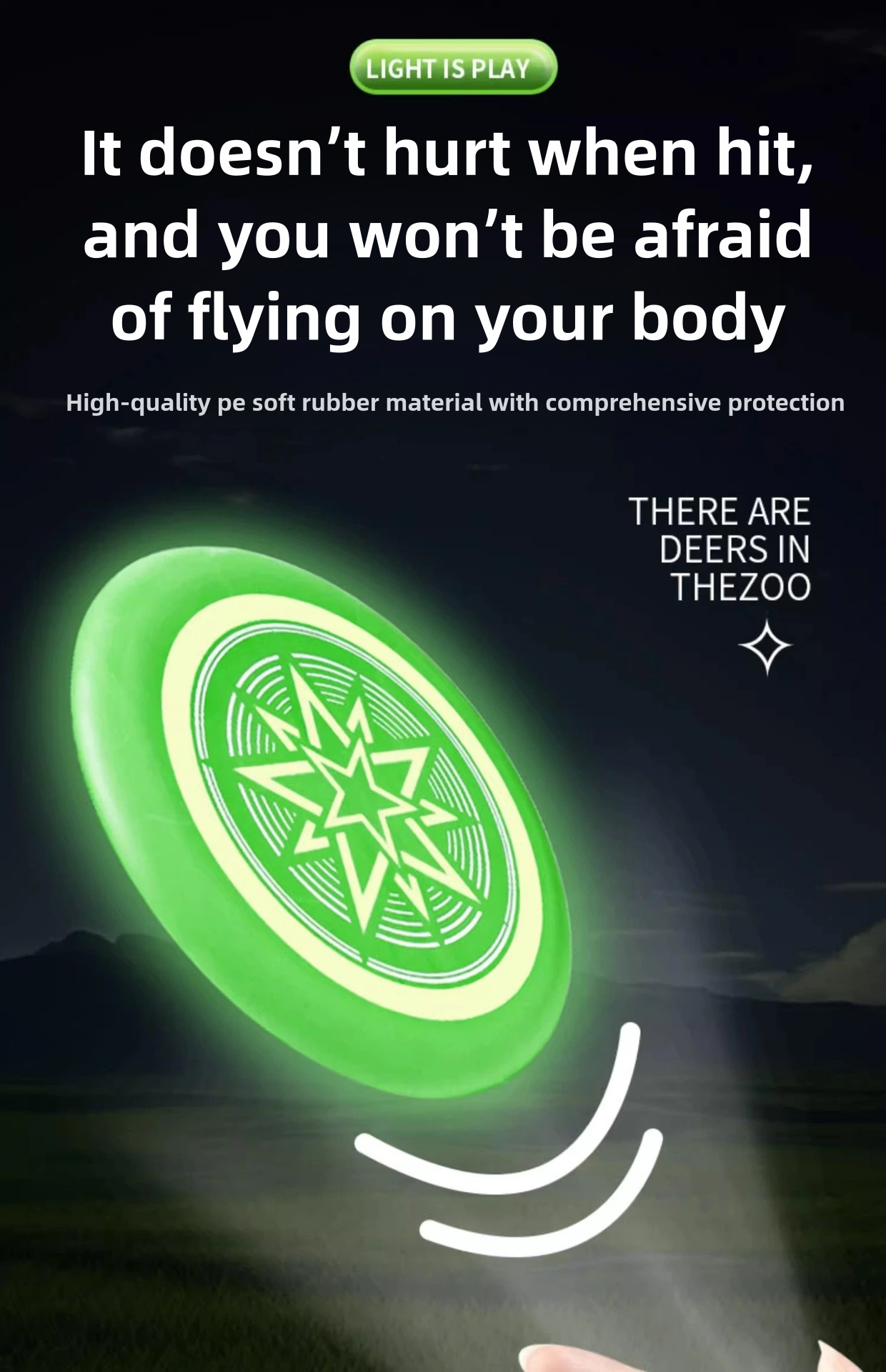 【READY STOCK】Night light Frisbee Safe Soft Outdoor Children Parent ...