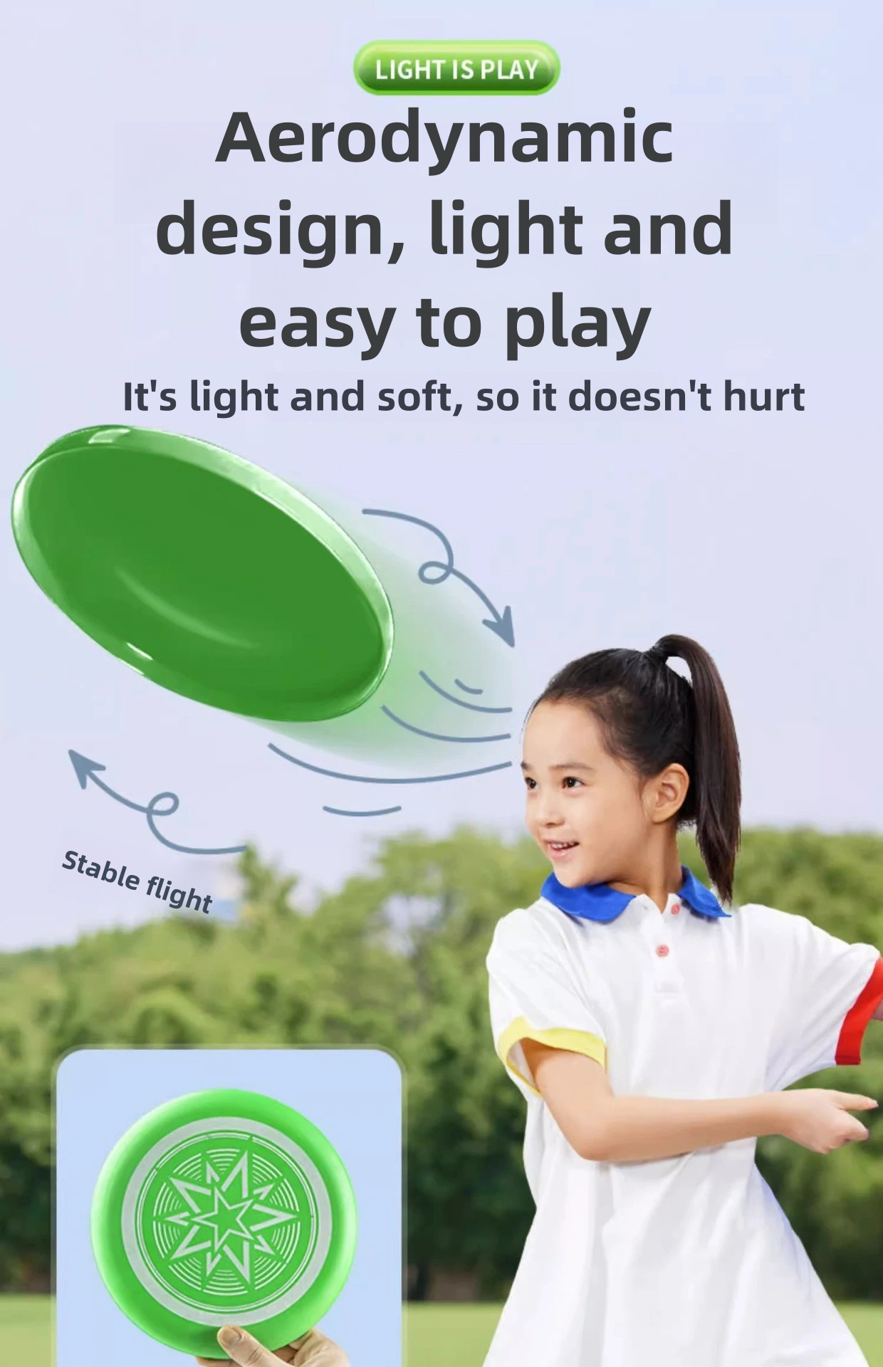 【READY STOCK】Night light Frisbee Safe Soft Outdoor Children Parent ...