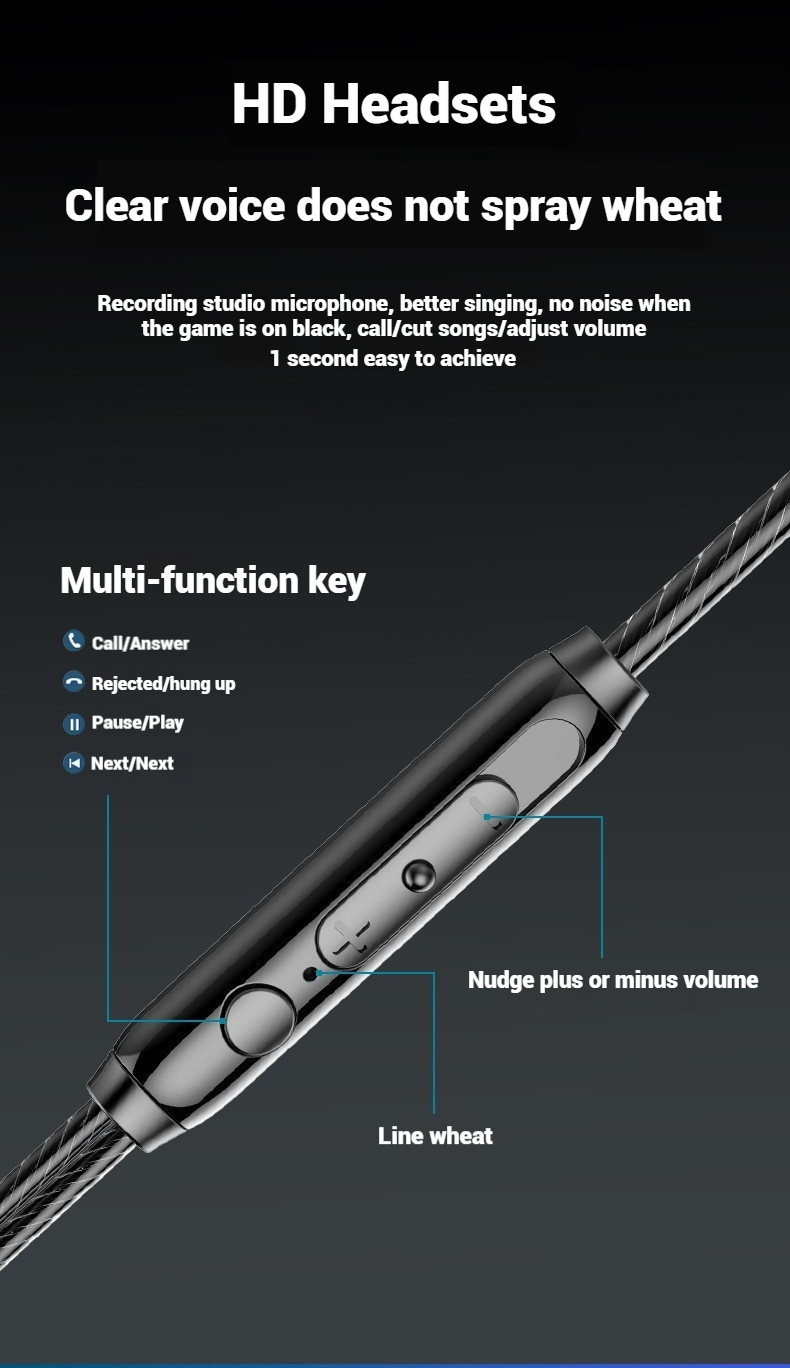 Newmsnr New Non-in-ear Wired Earphone Not Leak Sound Painless Headphone ...