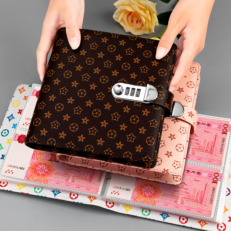 High-Capacity Money Savings Book,Banknote Collection Book,Cash deposit ...