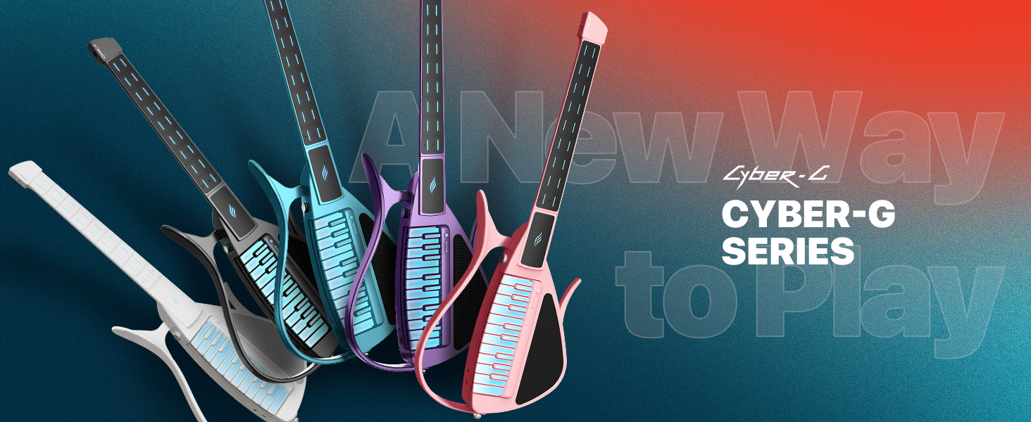 Cyber-G by Enya Stringless Smart Backing Guitar,Chord Generator,Built ...
