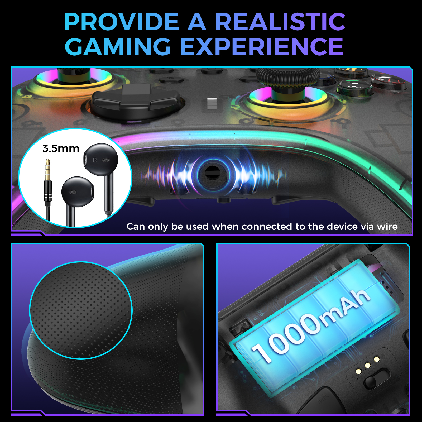 IINE Hecate Transparent Black Wireless Controller With Charging Dock ...