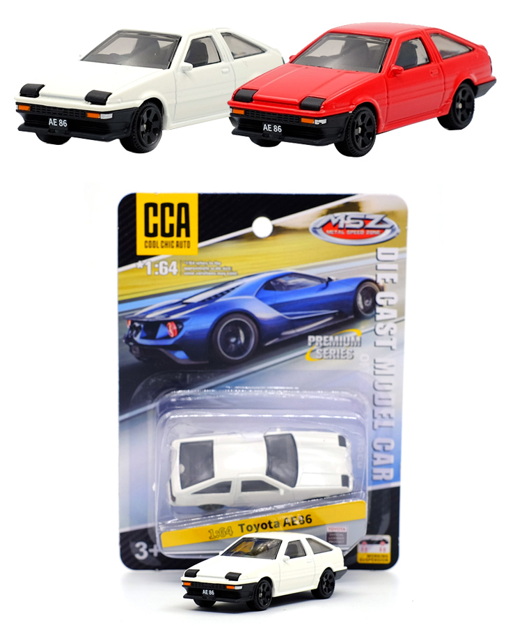 CCA 1/64 Toyota AE86 Classic Sports Car Alloy Car Model Four-Wheel ...