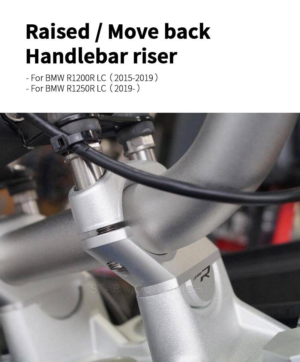 Height 30mm Handle bar Booster For BMW R1250R R 1200 R R 1250 R LC ...