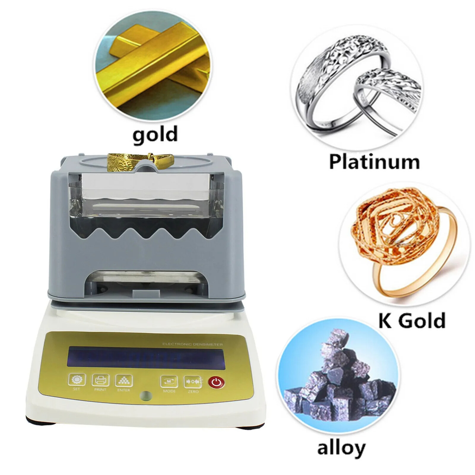 MDJ-300K Gold Purity Tester Machine For Jewelry Industry Bank Pawn ...