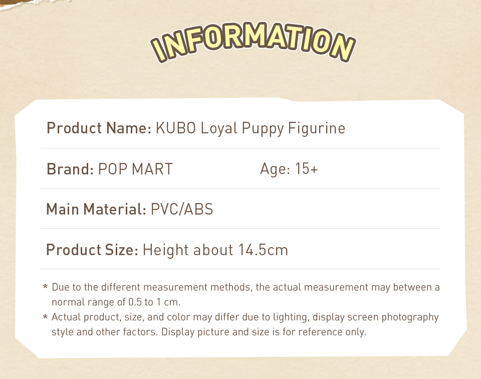 POP MART KUBO Loyal Puppy Figurine | Shopee Malaysia