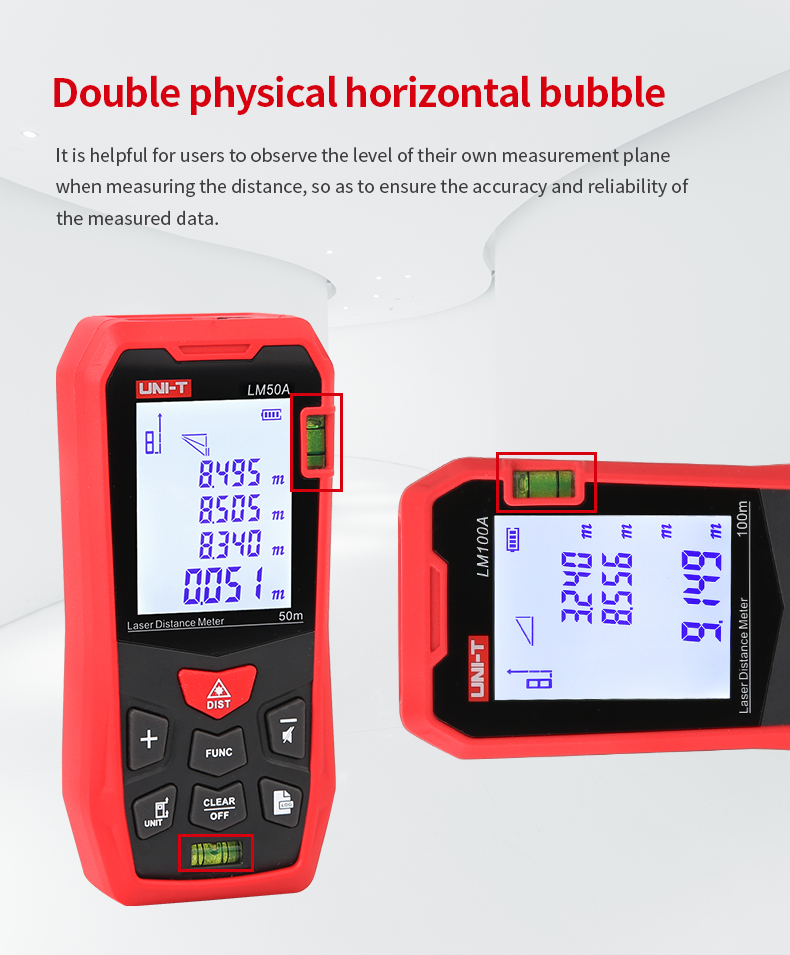 UNI-T Laser Rangefinder LM50A LM70A LM100A LM120A Laser Distance Meter Digital Range Finder ...