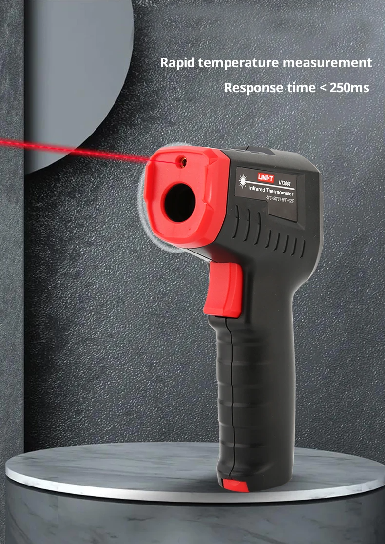 UNI-T UT306C UT306C Laser Infrared Thermometer Industrial Non-contact Laser Temperature meter ...