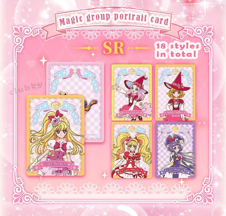 99PCS Pretty cure card No.2 Rare QR/SP/SSP flash kad Anime Merch girl ...
