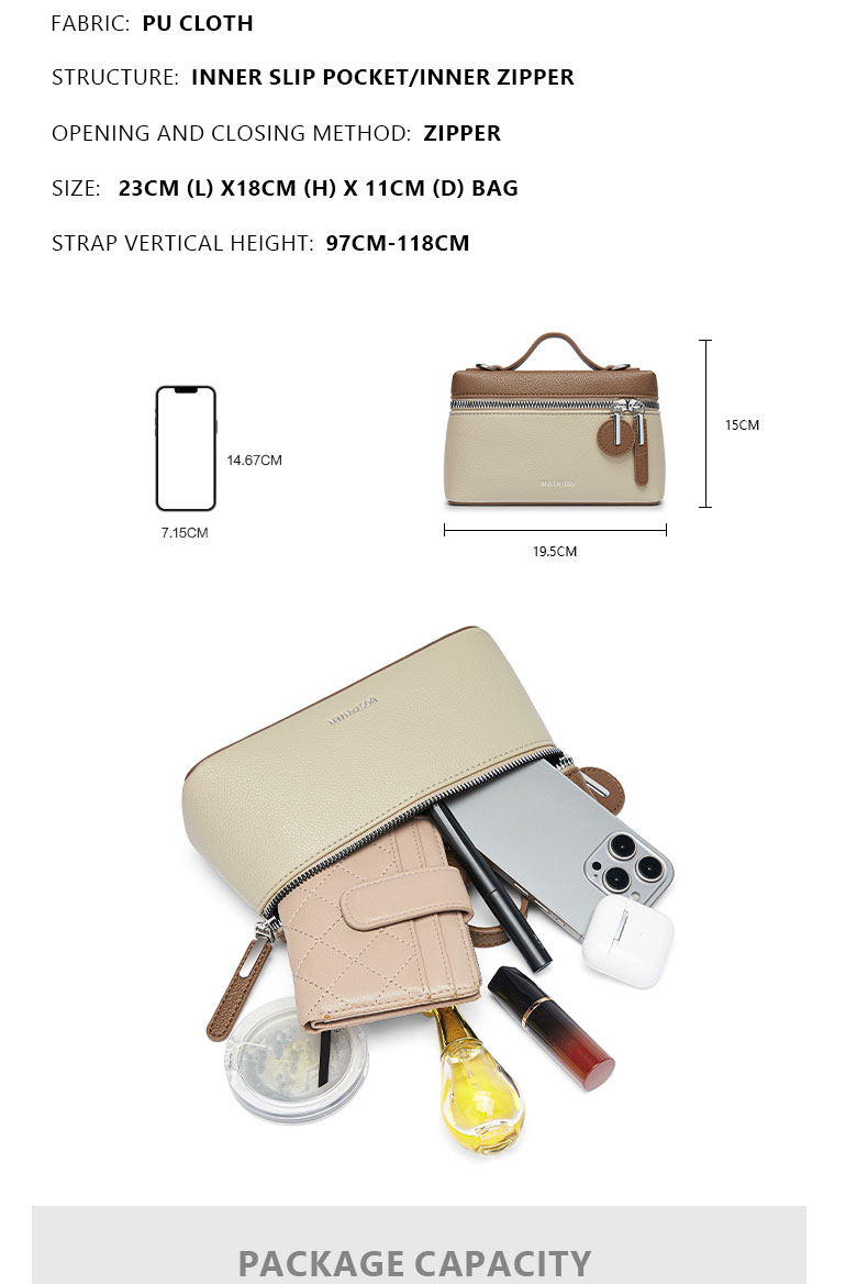 Bostanten Fashion Crossbody Bag Two Color Combination Bag Women ...