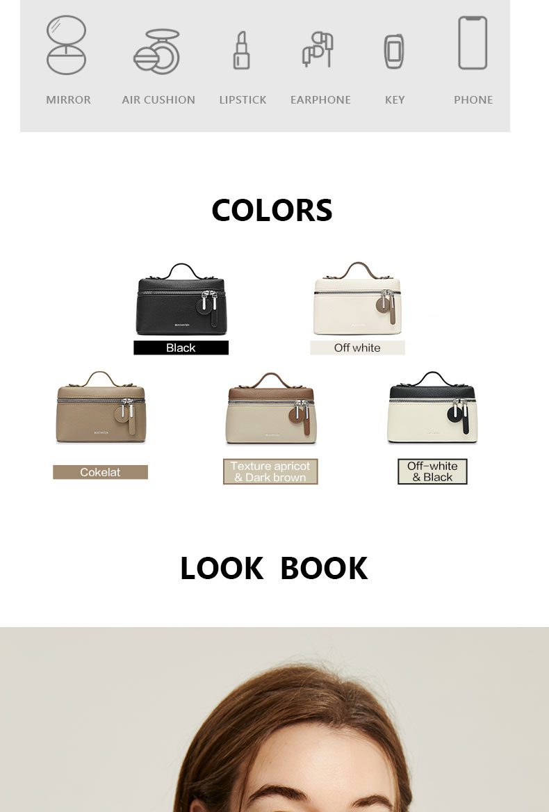 Bostanten Fashion Crossbody Bag Two Color Combination Bag Women ...