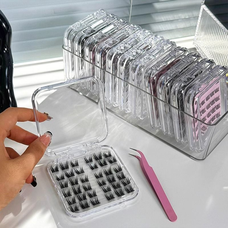Transparent False Eyelash Storage Box Packing Travel Mini Portable ...
