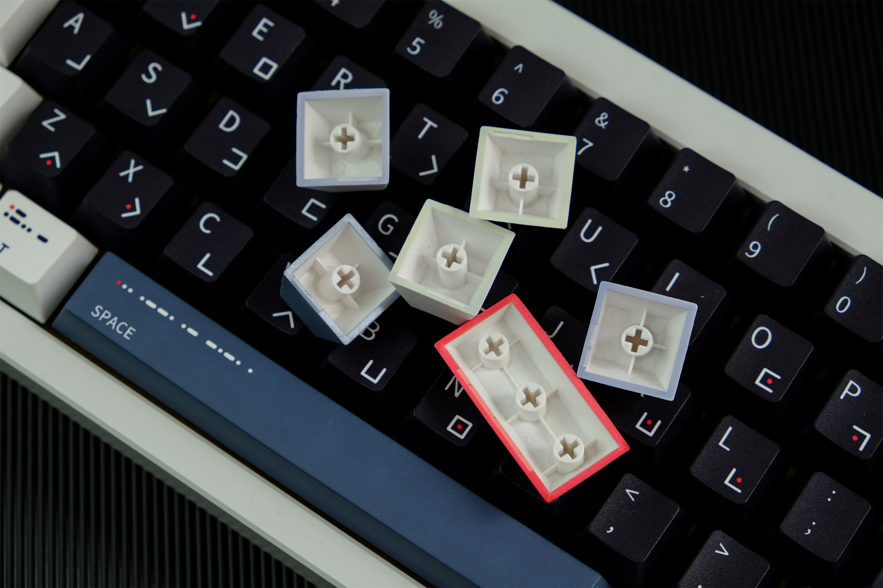 GMK Morse Code Keycaps 129 Keys PBT Cherry Profile DYE-SUB Personalized ...