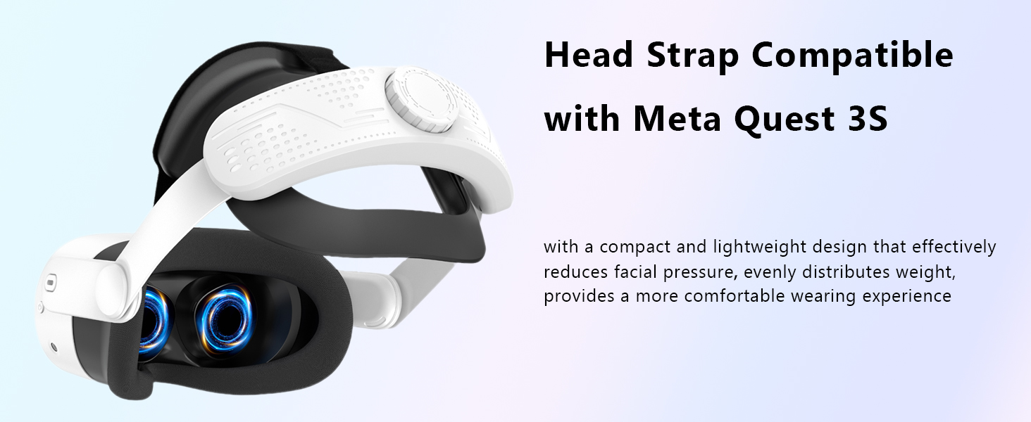 Head Strap for Meta Quest 3S, Lightweight Design, Zero-Touch for Ears ...