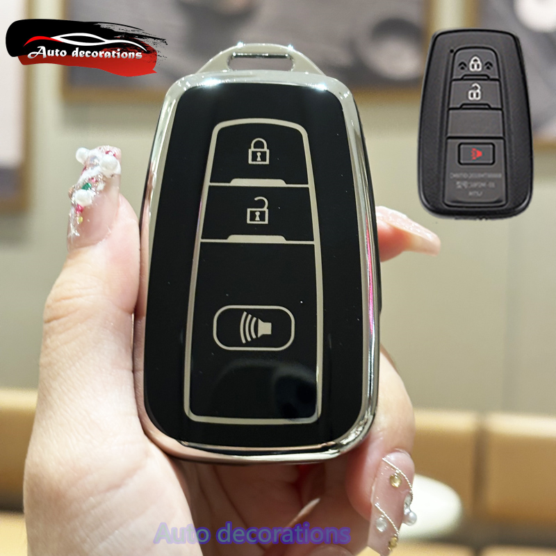 【2+1red buttons】 Toyota car key case suitable For Toyota CHR camry ...