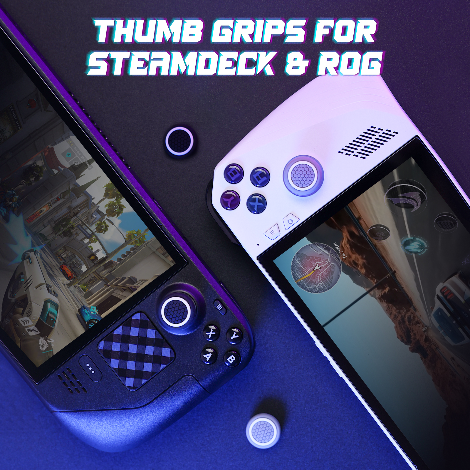IINE Thumb Stick Caps for Steamdeck & ROG Ally Soft and Comfortable ...