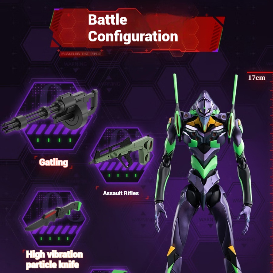 Bloco EVA initial machine Neon Genesis Evangelion Super Action Building ...