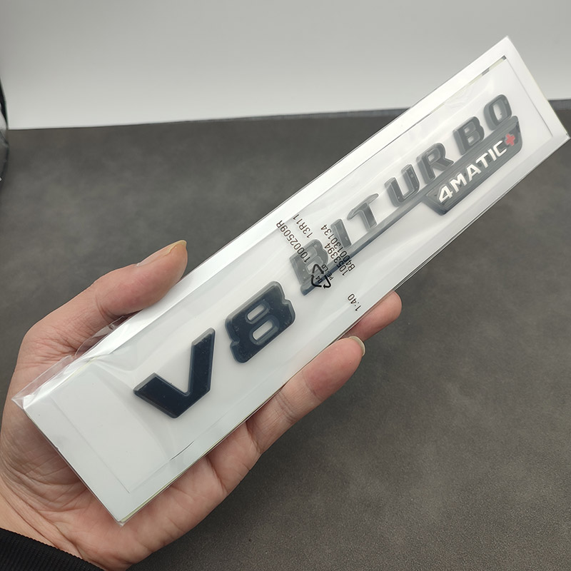 Car Fender Side Emblem V8 Biturbo 4matic Logo For Mercedes C63S W205 ...