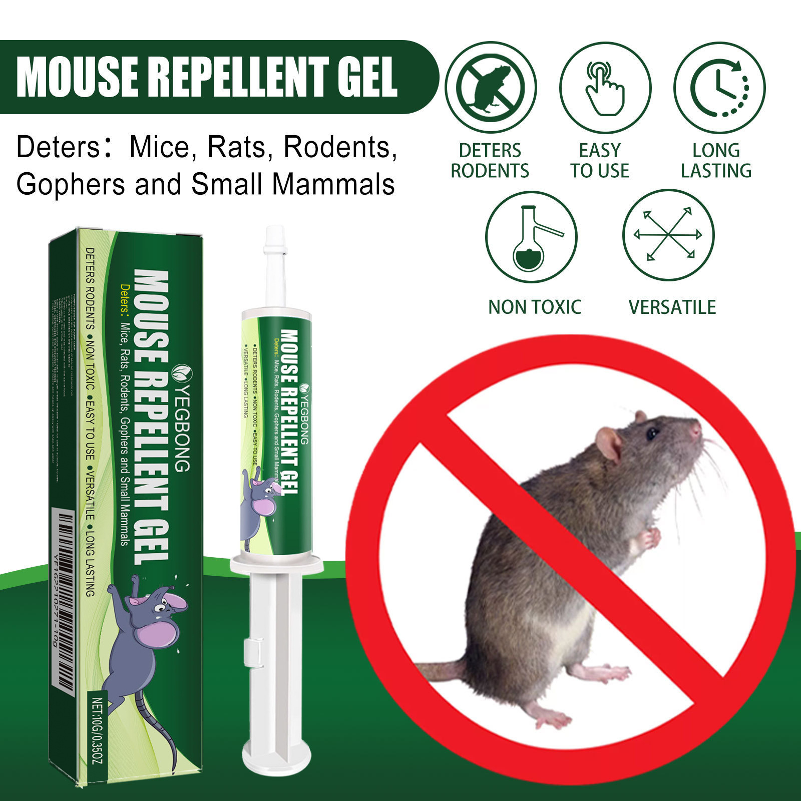 No rats for 10 years Rat repellent gel 10g Penghalau tikus Rat ...