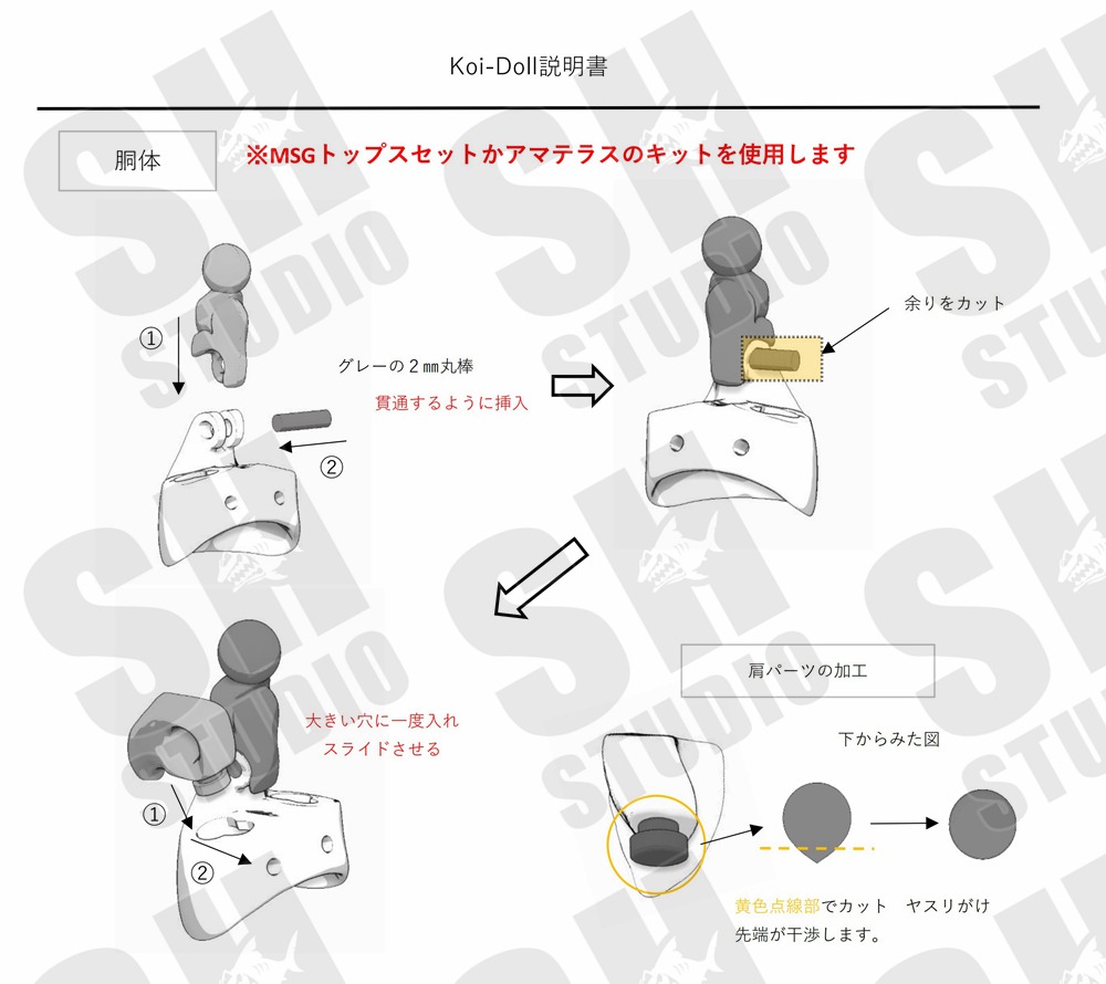 SH STUDIO SH MU073M Megami Device Koi Doll Garage Kit Retrofit ...