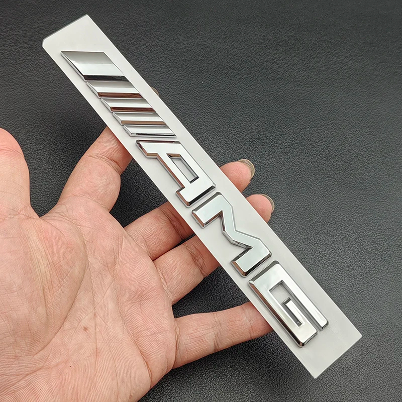 3D ABS Chrome Car Letters Logo GLA45 Fender TURBO 4MATIC Emblem Badge ...