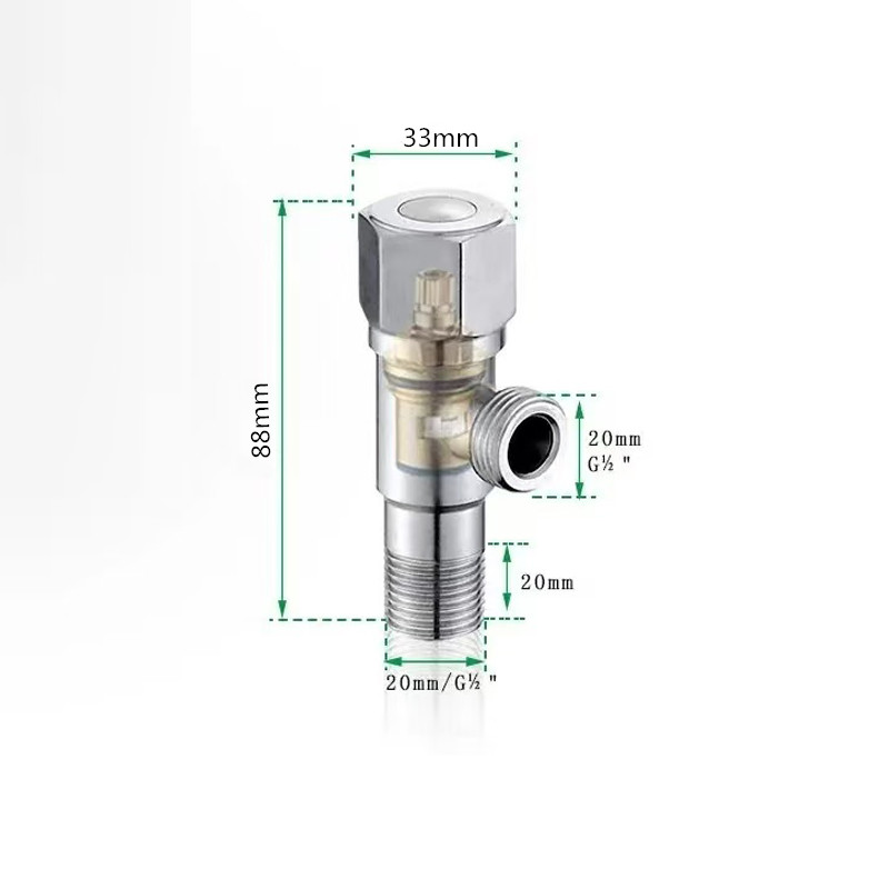 Stainless Steel Bathroom Quick Opening Valve Faucet Accessories one Way ...