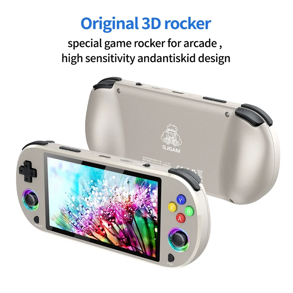 M22 Pro Handheld Retro Game Console 5.0'' IPS Screen Built In 20000 ...