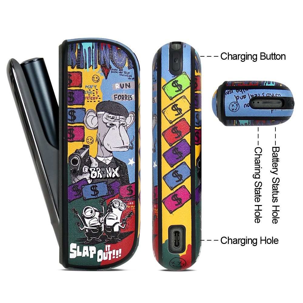 Fashion Case For iqo iluma Leather Casing With Door Cover For iluma i ...