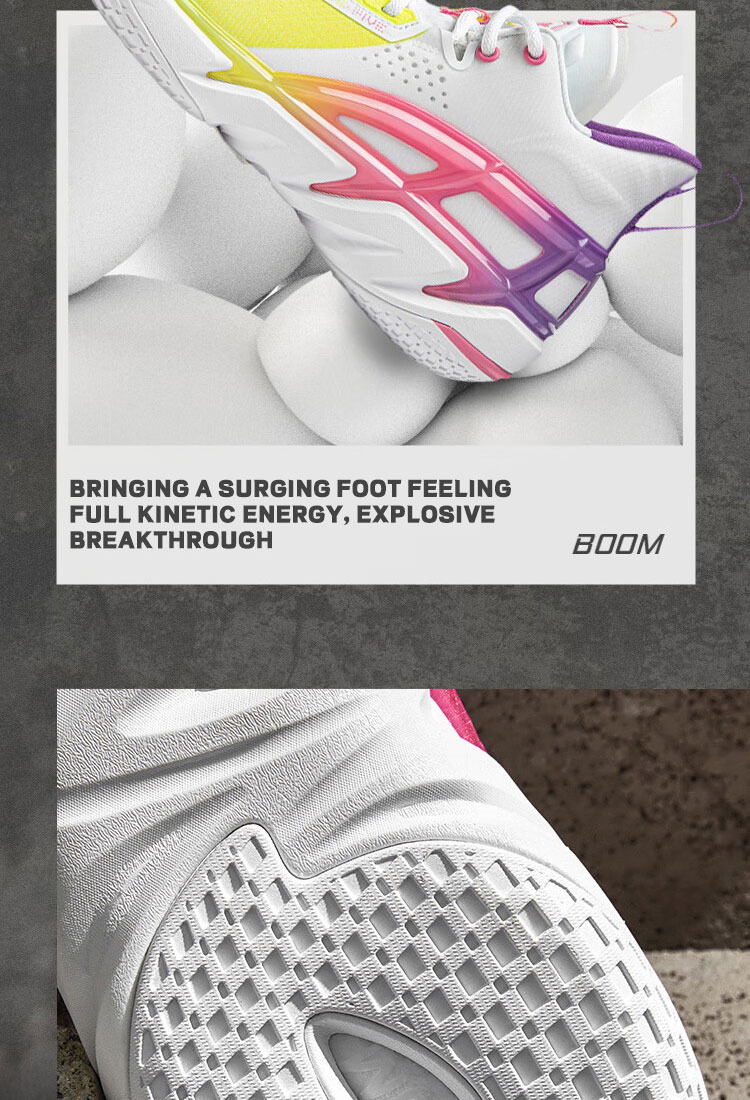 LI-NING BADFIVE Range Men Basketball BOOM Reflective Light Weight High ...