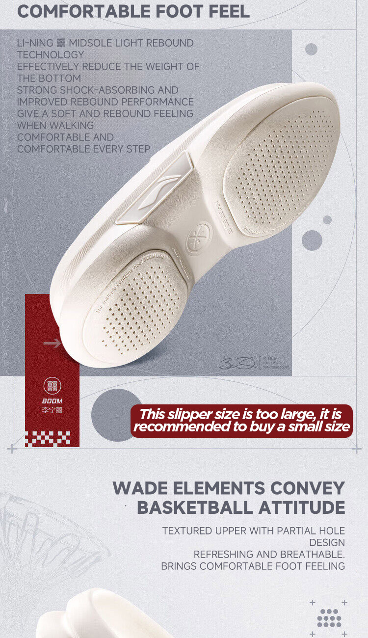 【DWYANE WADE】LI-NING WADE SLIDE Men Basketball Court Slippers Sports ...