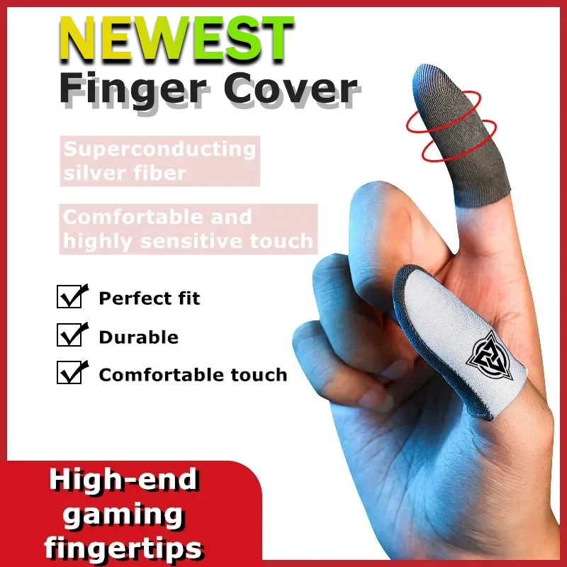 BlueWow Gaming Finger Sleeves - Ultra-Thin Silver Fiber Anti-Slip ...