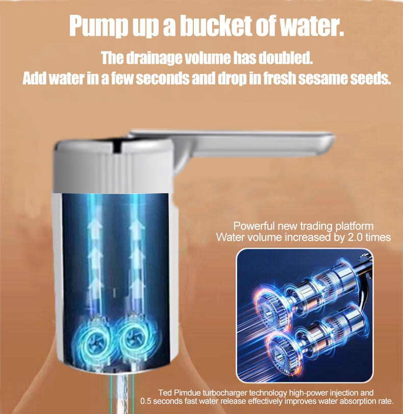 【Foldable】Water dispenser pump 3 water outlet modes Electric Mineral ...