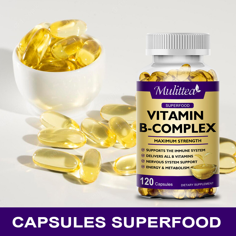 Mulittea Vitamin B Complex Capsules Supports Immune System Provides All ...