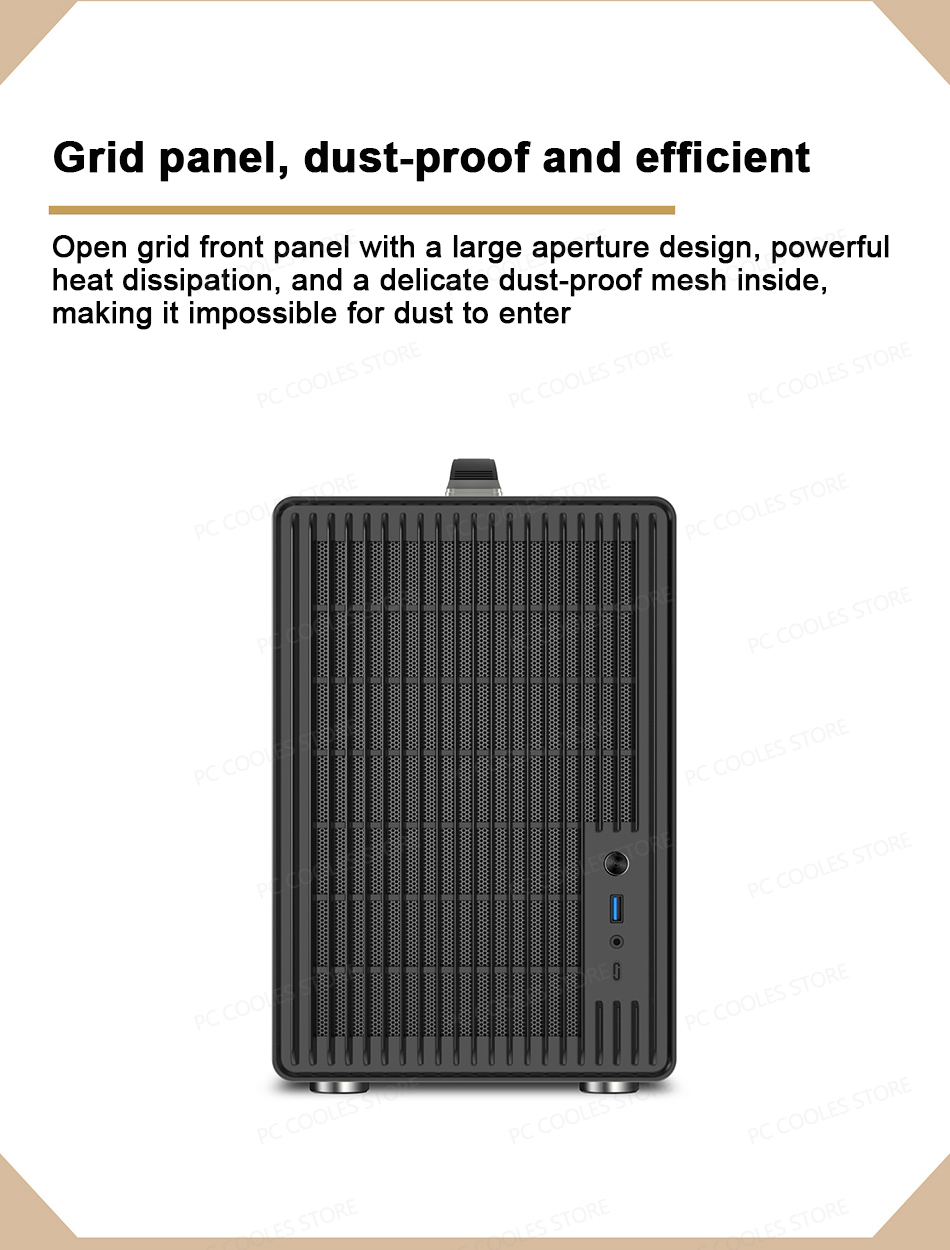 Power Train P40 Mesh MATX Desktop Case Handheld DIY Mini Compact ITX ...