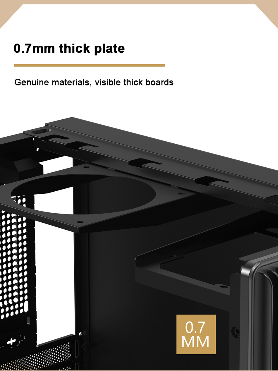 Power Train P40 Mesh MATX Desktop Case Handheld DIY Mini Compact ITX ...