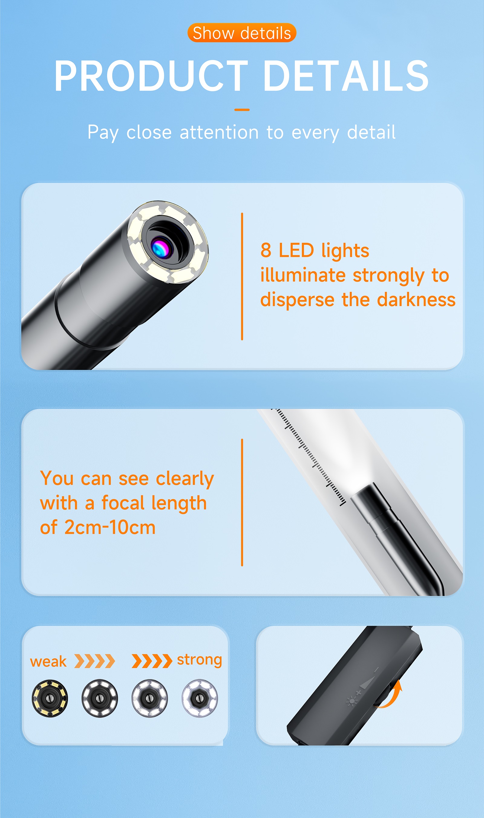 Endoscope Camera 2K 1440P For iPhone 16 pro max plus 15 14 13 12 ...