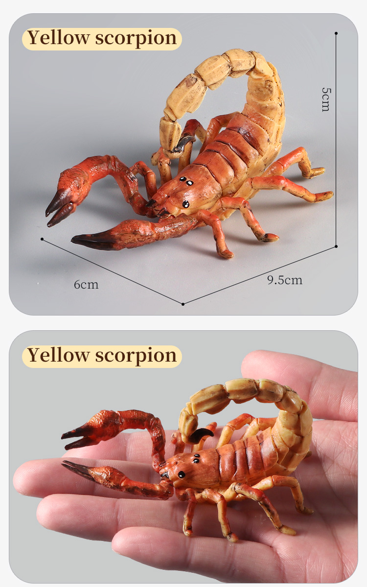 Scorpion Figurine Realistic Plastic Scorpion Arthropod Figurine ...