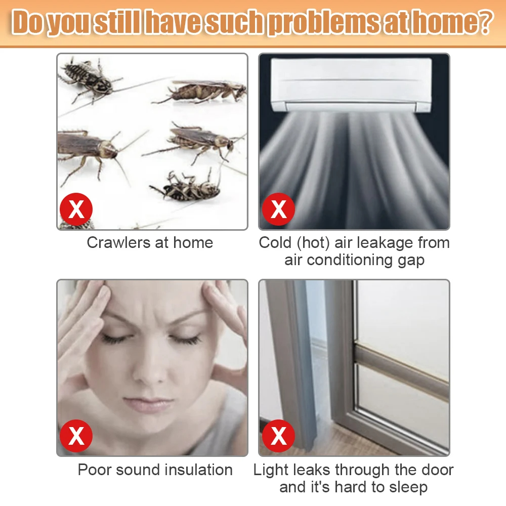 Door Stopper with Sound Insulation Anti-Collision PU Leather Self ...