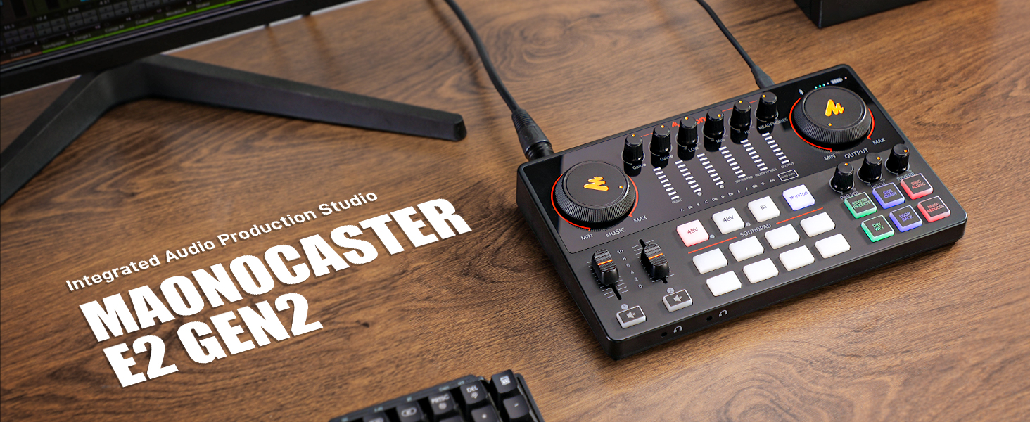 Kad Bunyi Antara Muka Audio Pengadun Podcast Maono AME2-Gen 2 dengan ...