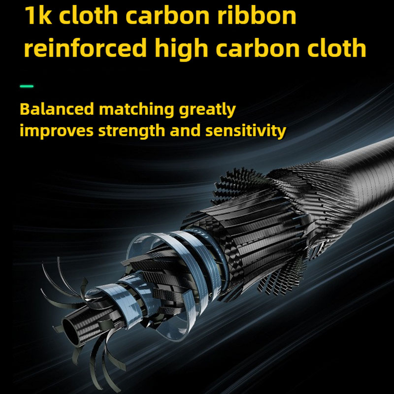 INSECT-AR 2.06m/2.28m Light Action Fishing Rod Full Hollow Carbon Tip ...