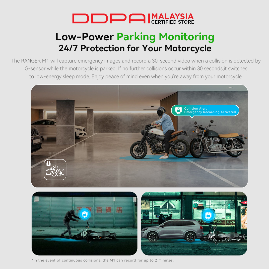 [NEW LAUNCH] DDPAI Ranger M1 Dual 3K UHD GPS Front & Rear Motorcycle Waterproof Dash Cam ...