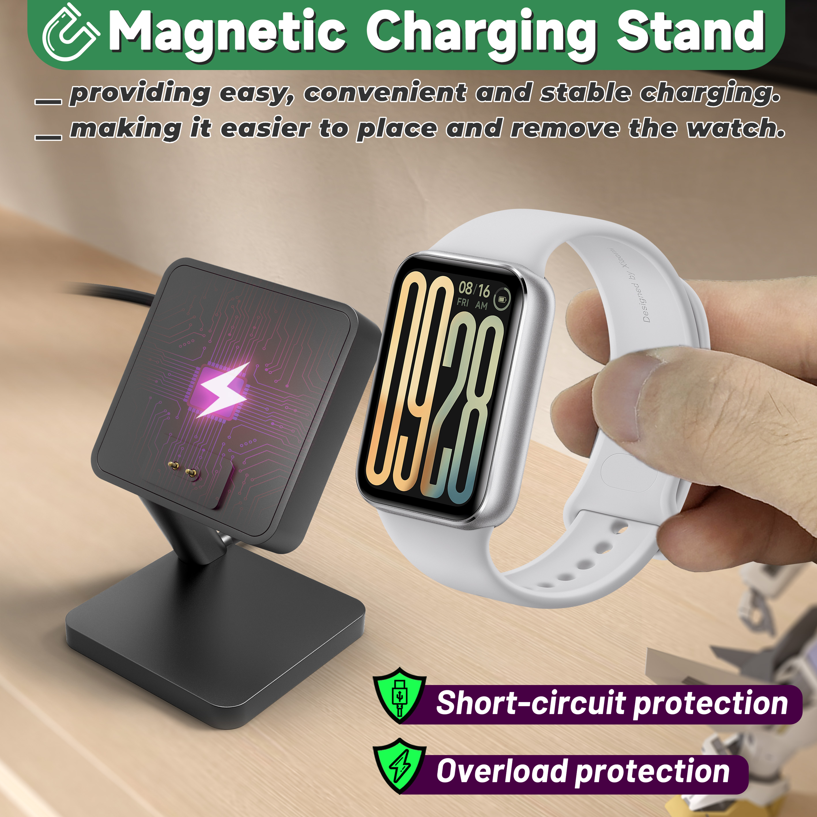 SciuU Magnetic charging stand for Xiaomi Band 10 / 9. Compatible with ...