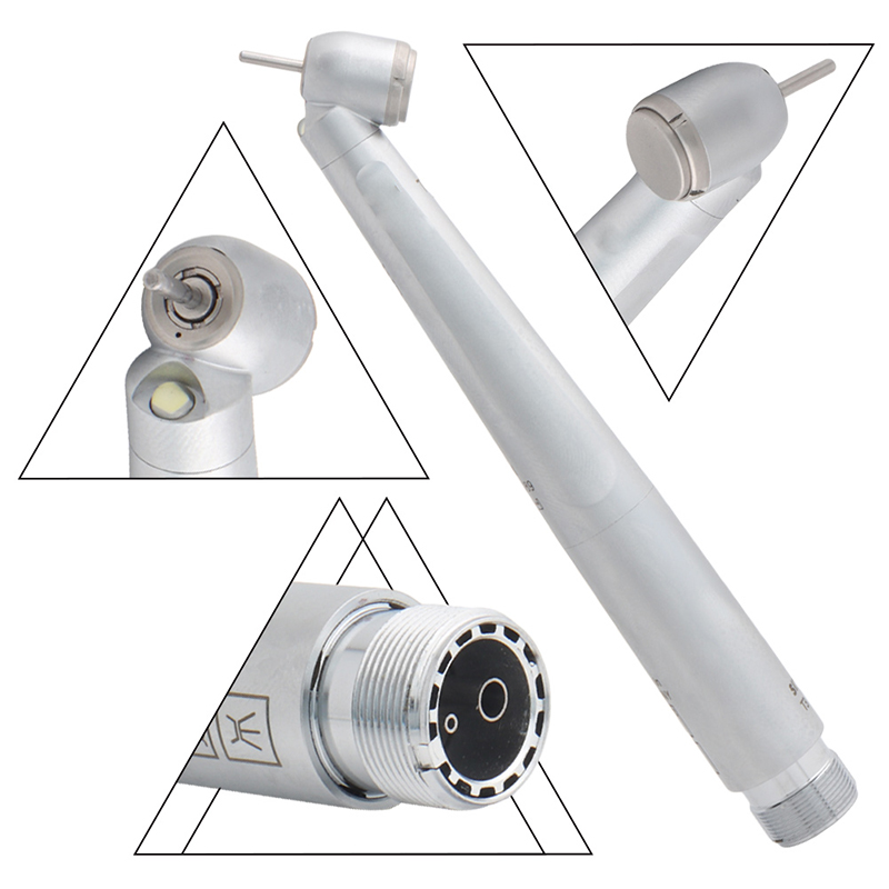 Dental 45 Degree LED High Speed Handpiece E-generator Integrated Push ...